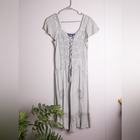 Joe Browns | Dresses | Coline Renaissance Steam Punk Grey Corset Dress ...